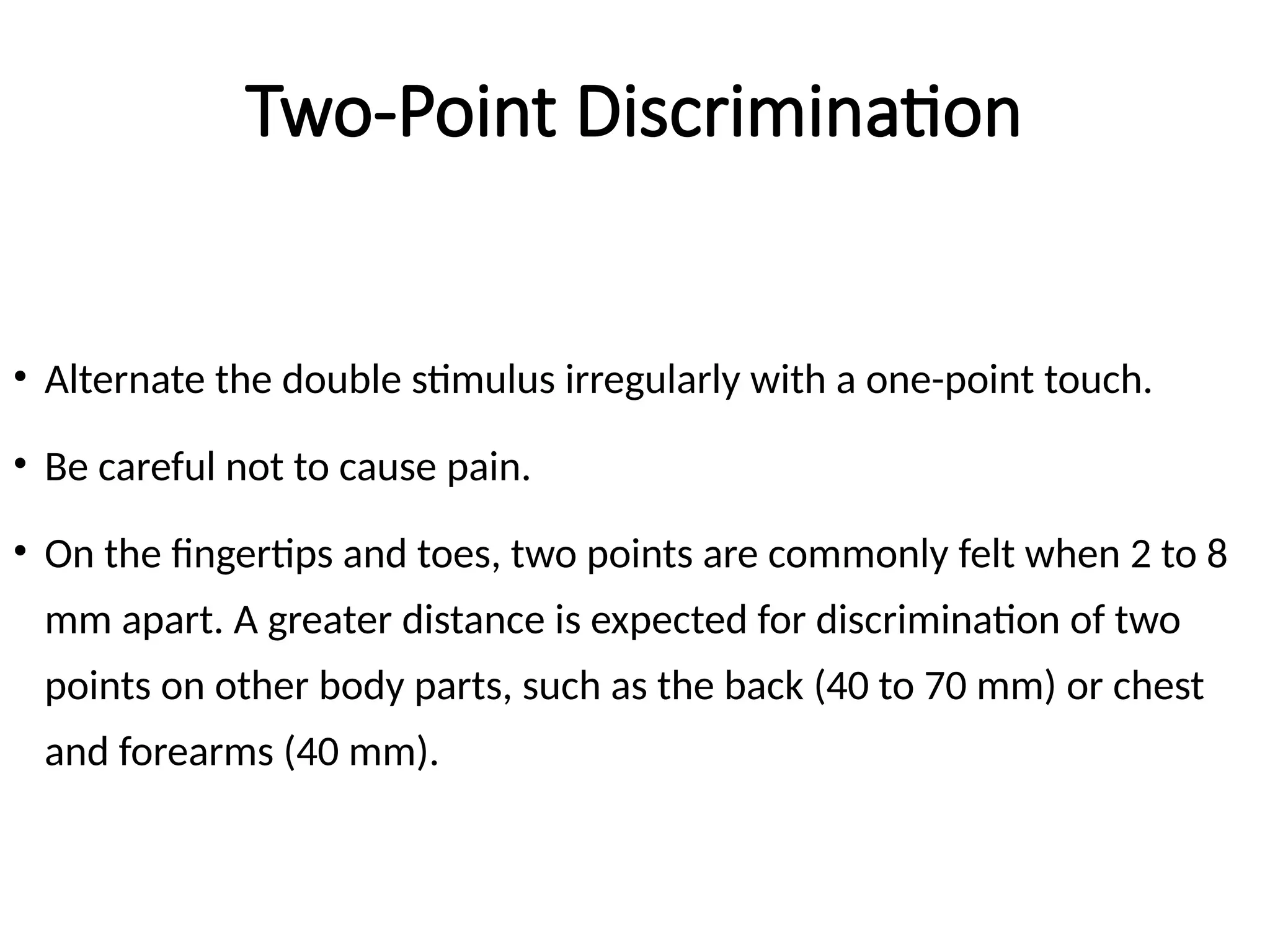 sensory system examination OF PATIENT IN HOSPITAL | PPTX