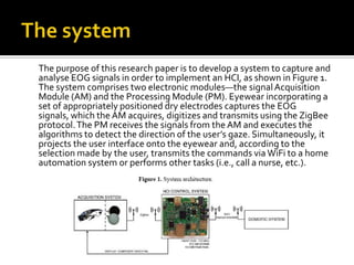 Sensory system for implementing a human—computer interface based | PPT