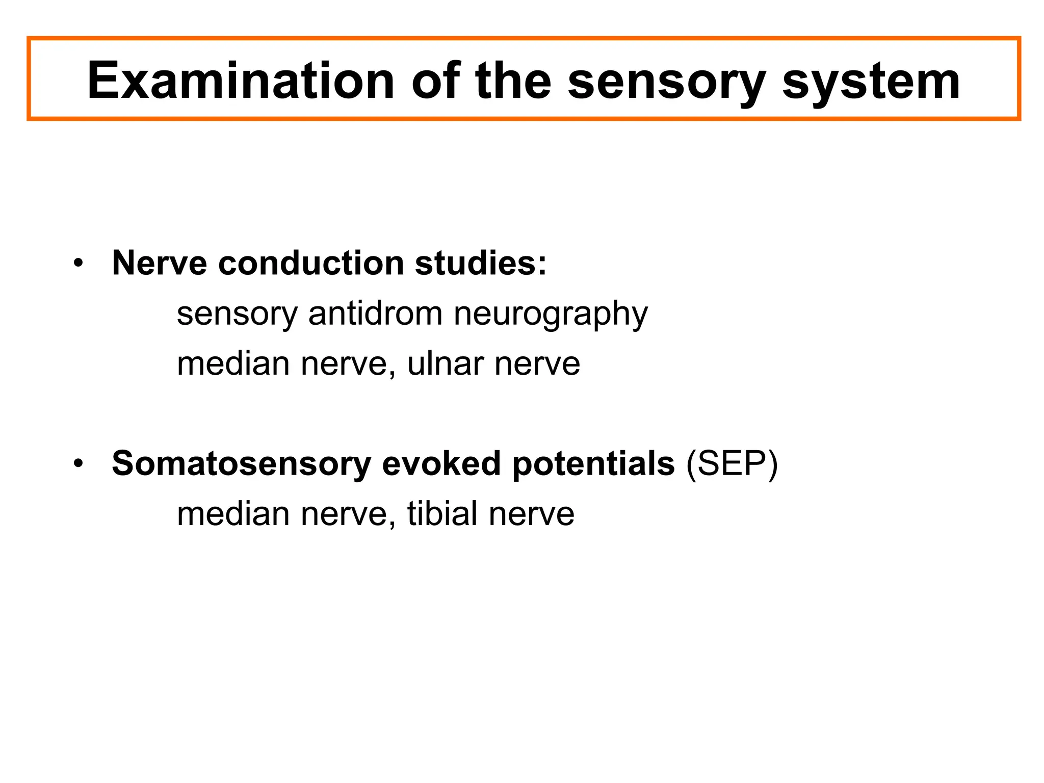 Sensory system assessment - Sensory system assessment | PPT