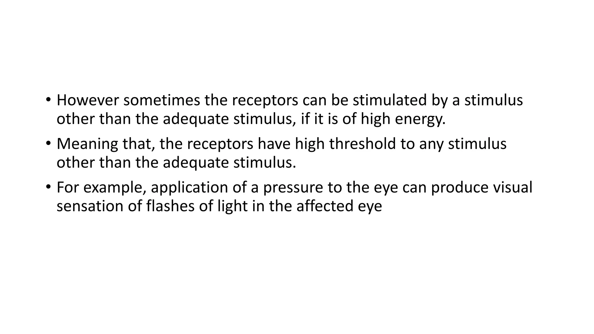 Sensory system receptors.hussein f.sakr