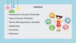 Sensory threshold in food science and technology | PPT