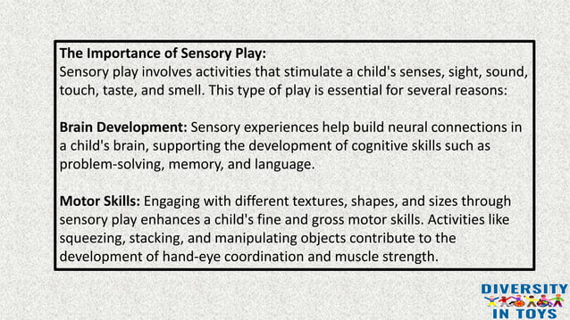 Sensory Toys A Milestone in a Child's Overall Development.pptx