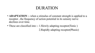 SENSORY TRANSDUCTION IN SKIN & PROPERTIES OF RECEPTOR (2).pptx