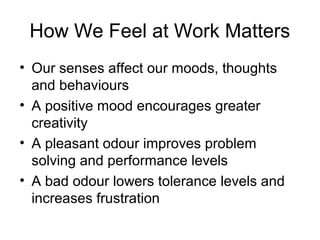 Creating a Sensational Workplace Through the Senses! | PPT