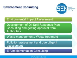 SEN's presentation about HSE/Process Safety consulting services | PPTX