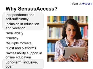 SensusAccess: Alternate Media Made Easy | PPT