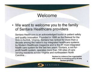Sentara Orientation PPT | PPT