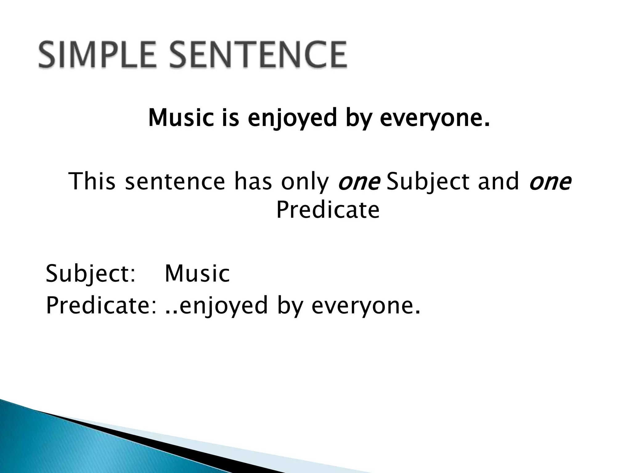 Sentence: Simple, Compound & Complex | PPTX | Classical Music | Music