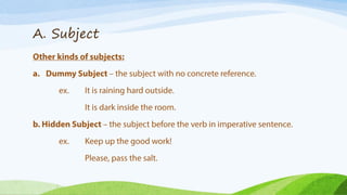 Sentence - Basic Sentence Structure | PPTX