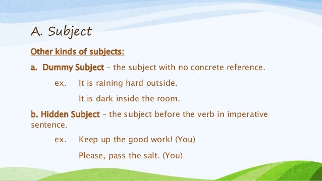 Sentence - Basic Sentence Structure