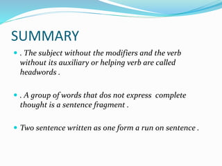 Sentence | PPTX
