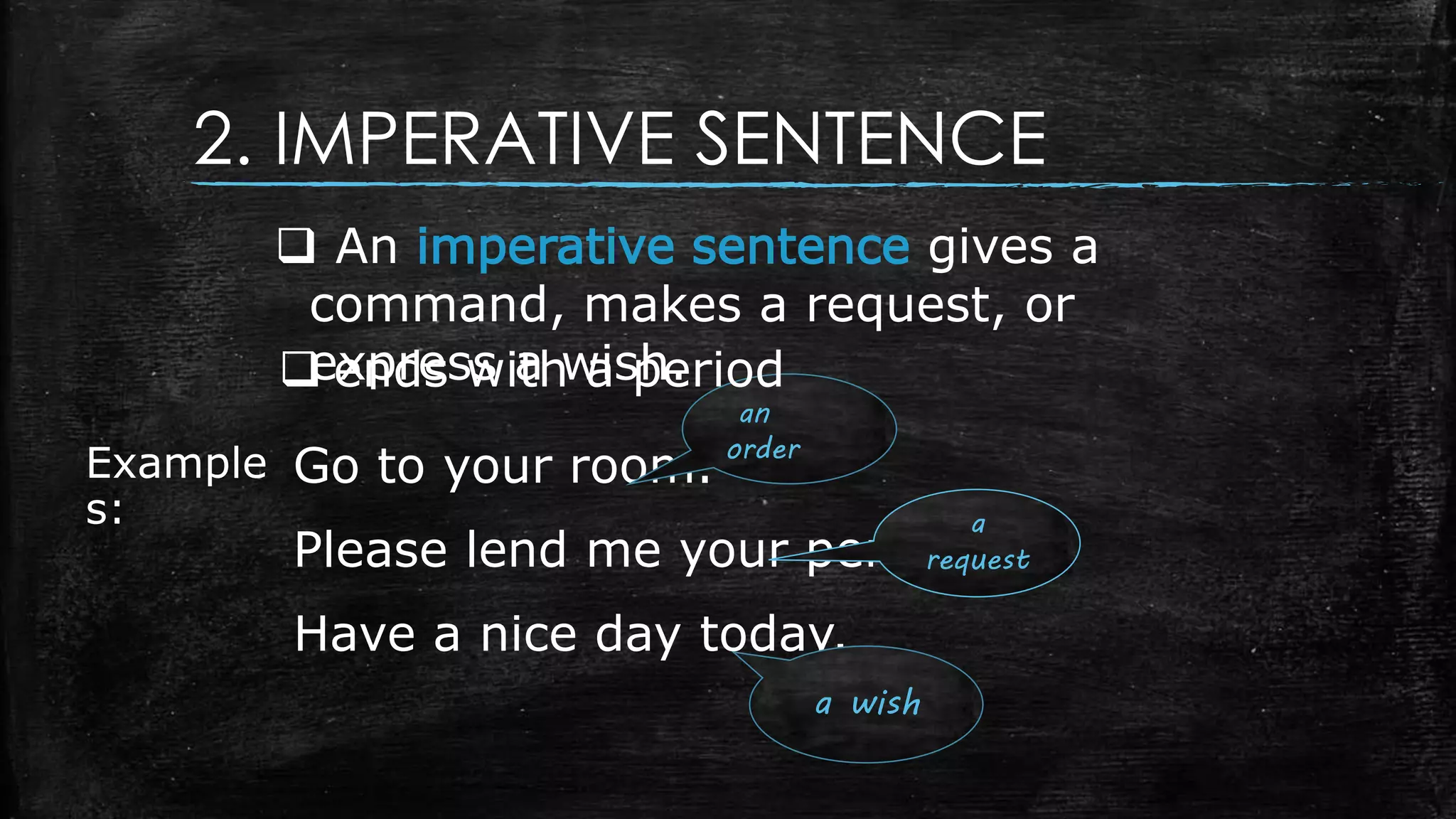 Kinds of Sentences According to Use and Structure | PPTX