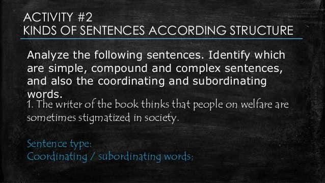 Types Of Sentences According To Structure