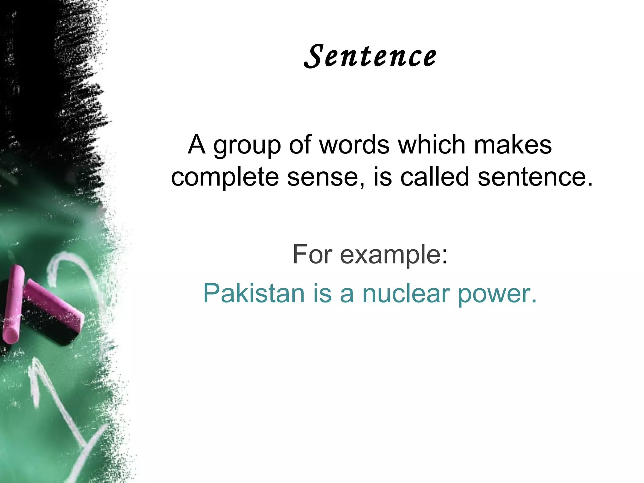 Sentence | PPT