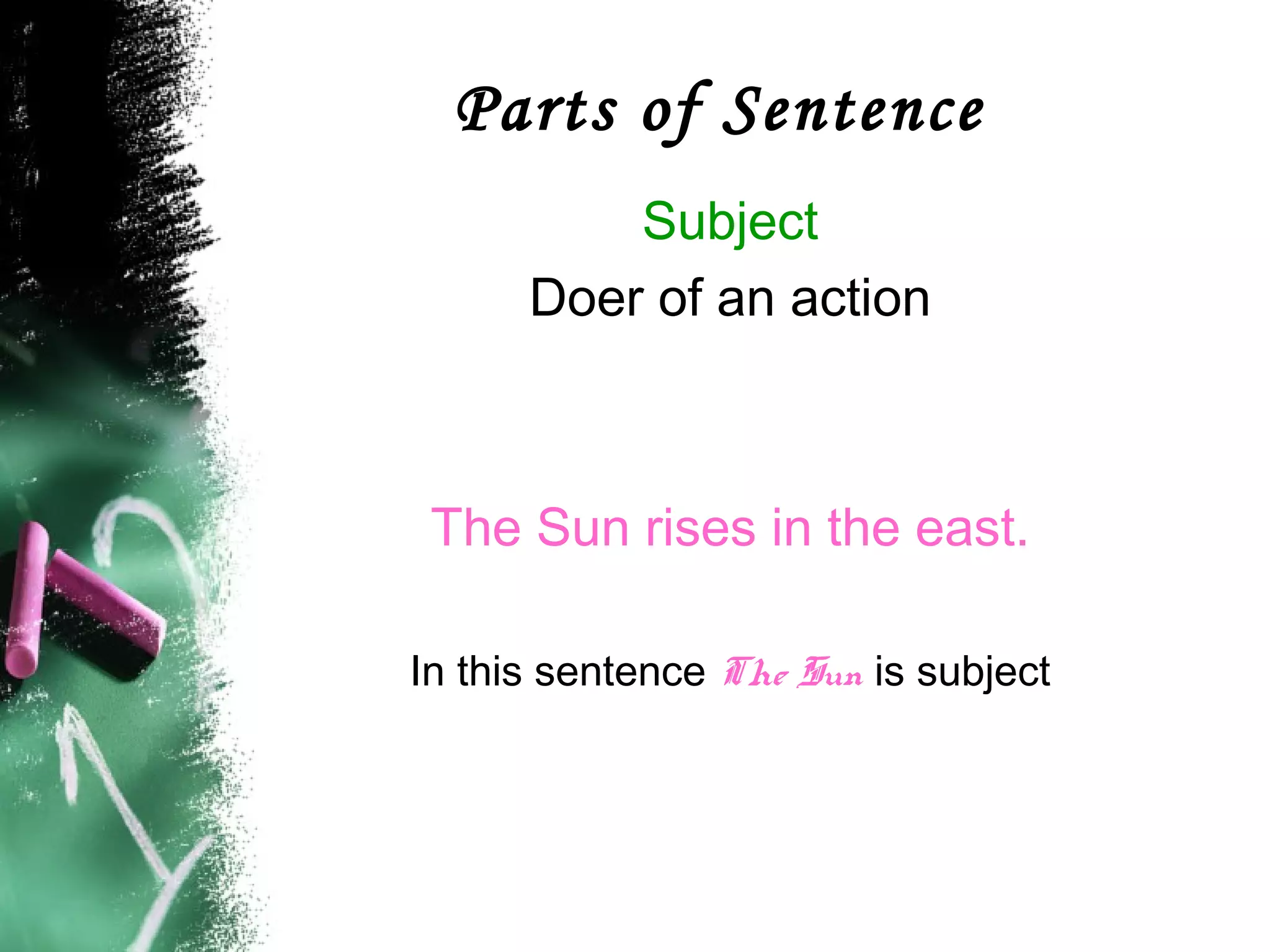 Sentence | PPT