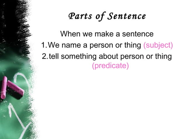Sentence | PPT