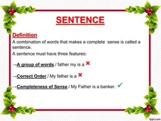 Sentence | PPTX