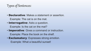 SENTENCE FORMATION IN ENGLISH by MD IRSHAD | PPTX