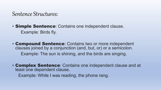 SENTENCE FORMATION IN ENGLISH by MD IRSHAD | PPTX