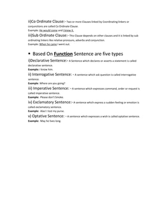 Power Point Presentation about 'Sentence' | PDF