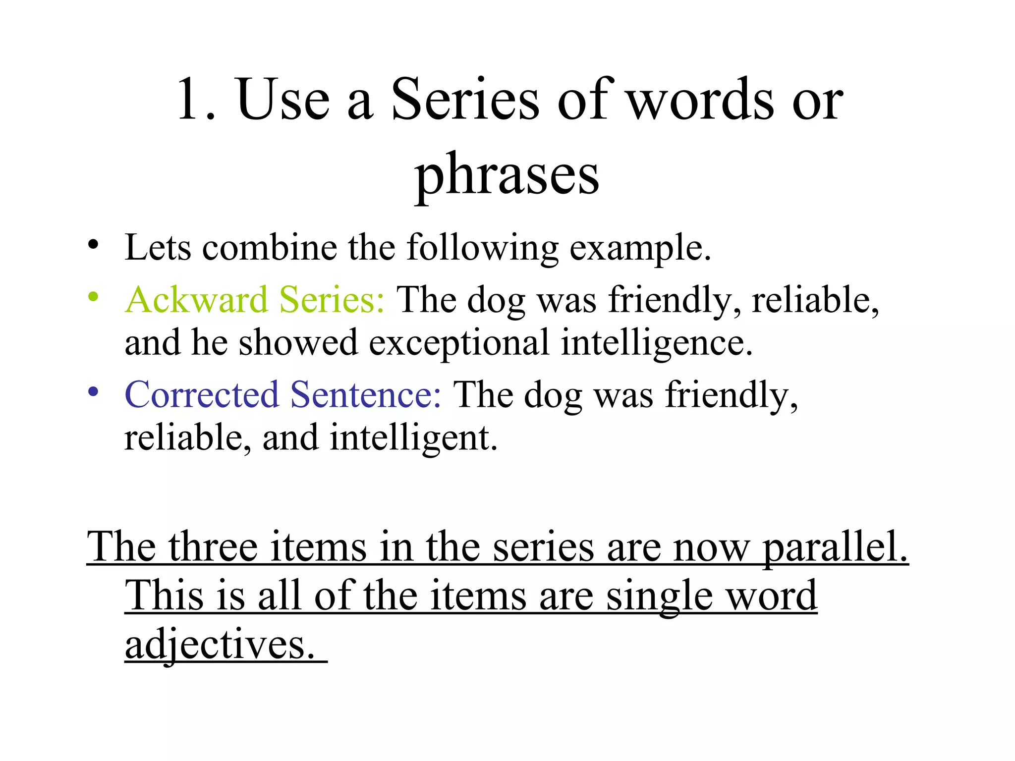 Sentence Combining Part one | PPT