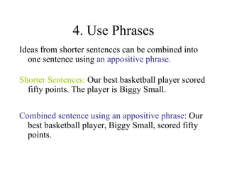 Sentence Combining Part one | PPT