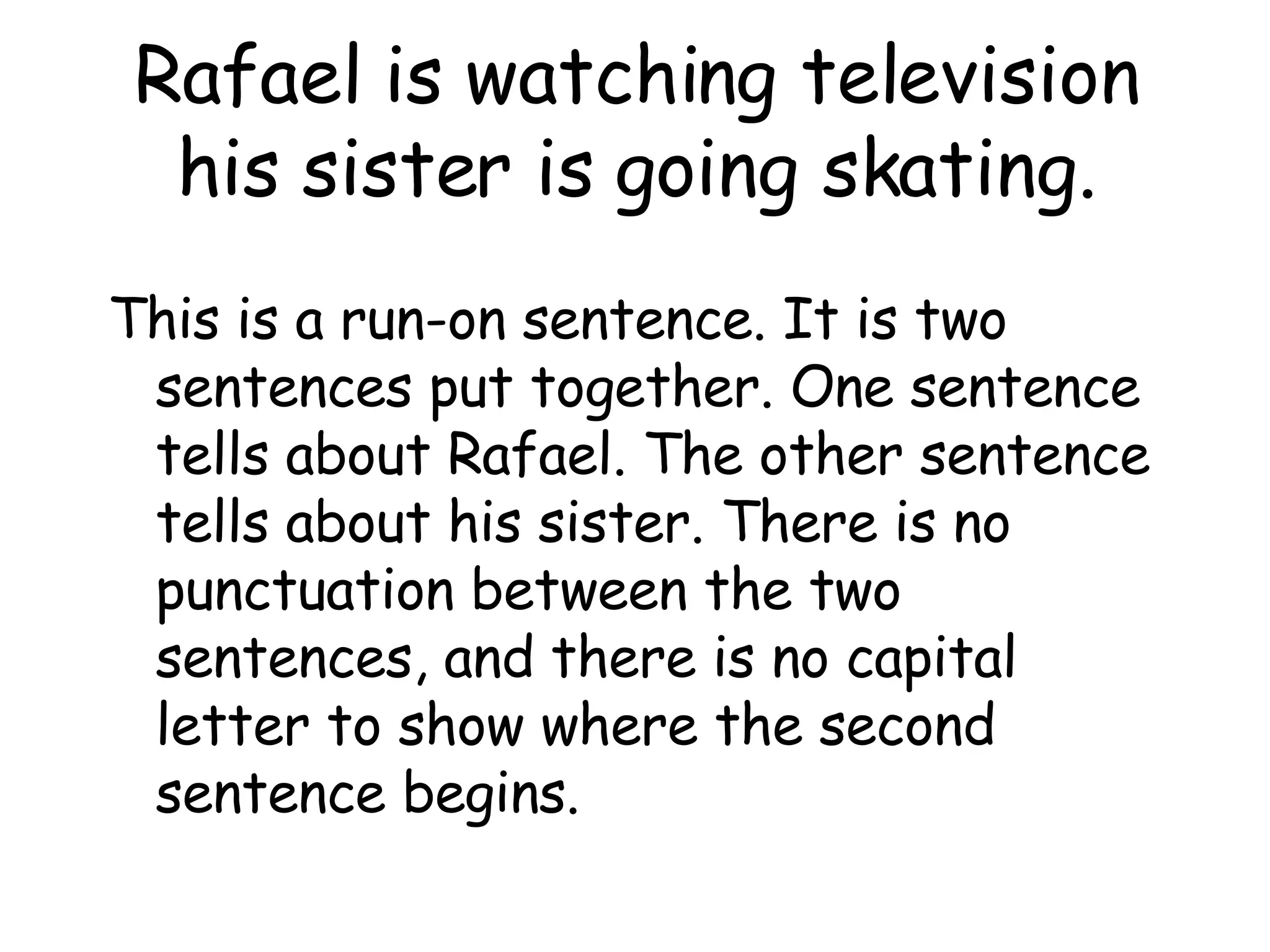 Sentence Fragments And Run Ons | PPT