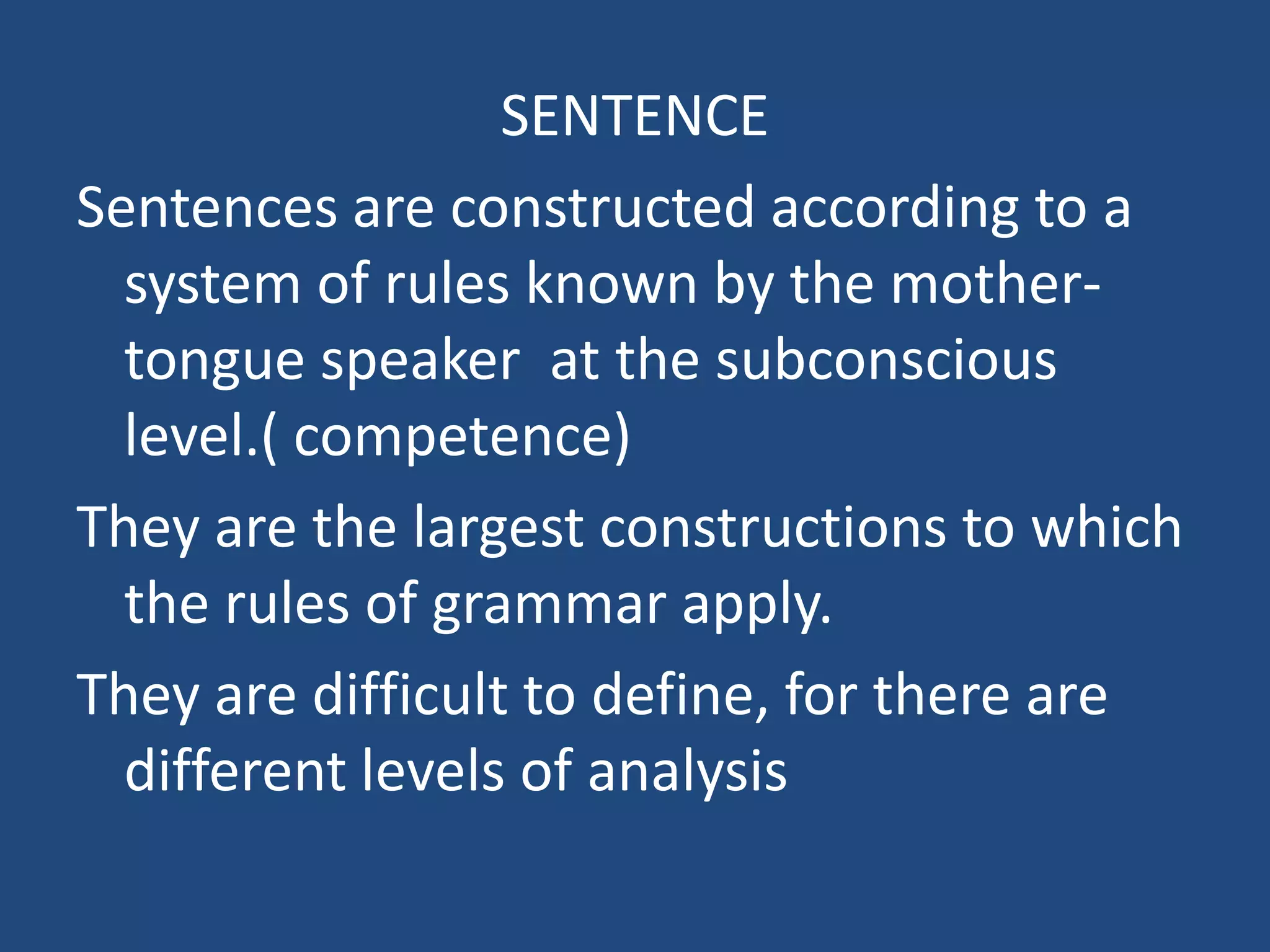 Sentence Presentacion Slides | PPSX