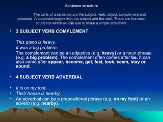 Sentence Structure | PPS
