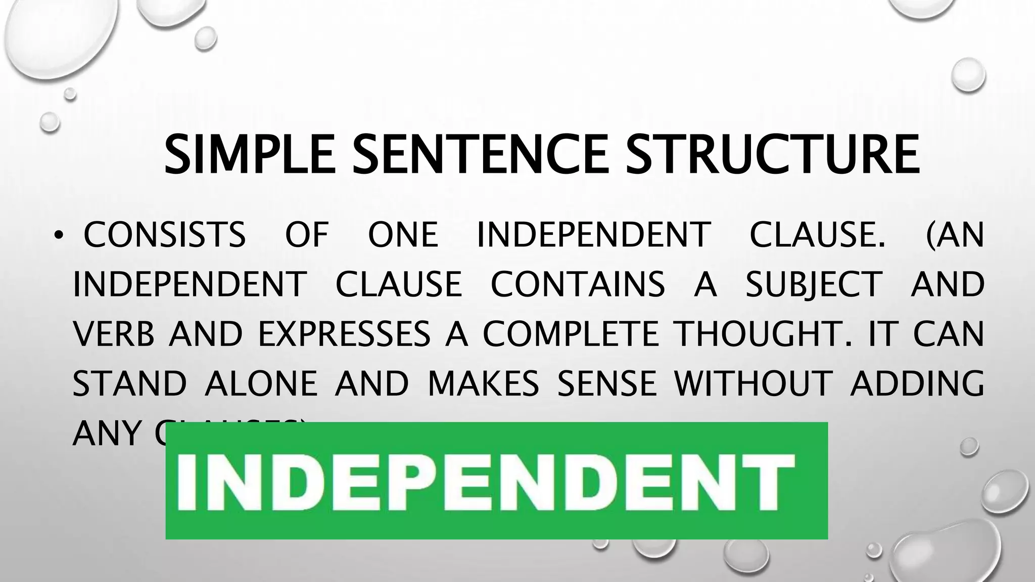 Sentence structures | PPT