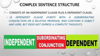 Sentence structures | PPT | Free Download