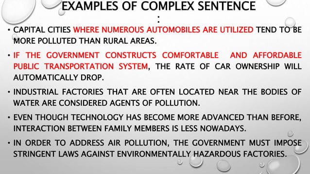Sentence structures | PPT
