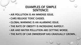 Sentence structures | PPTX