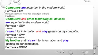 Sentence structures | PPT