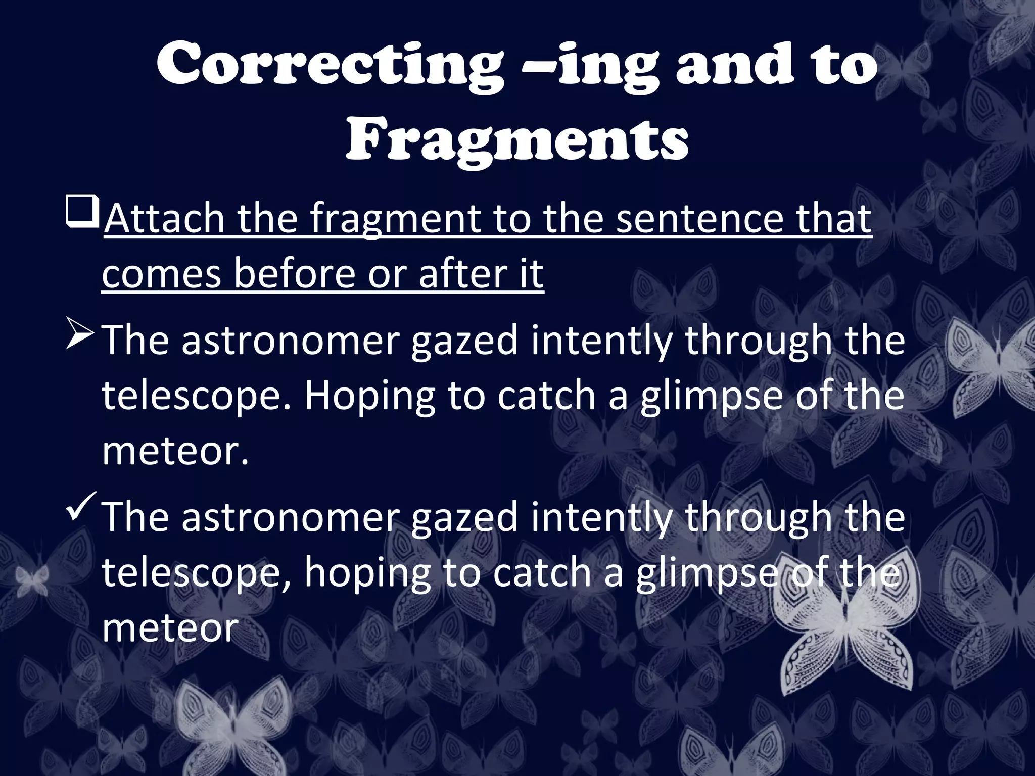 Sentence vs-fragment | PPT