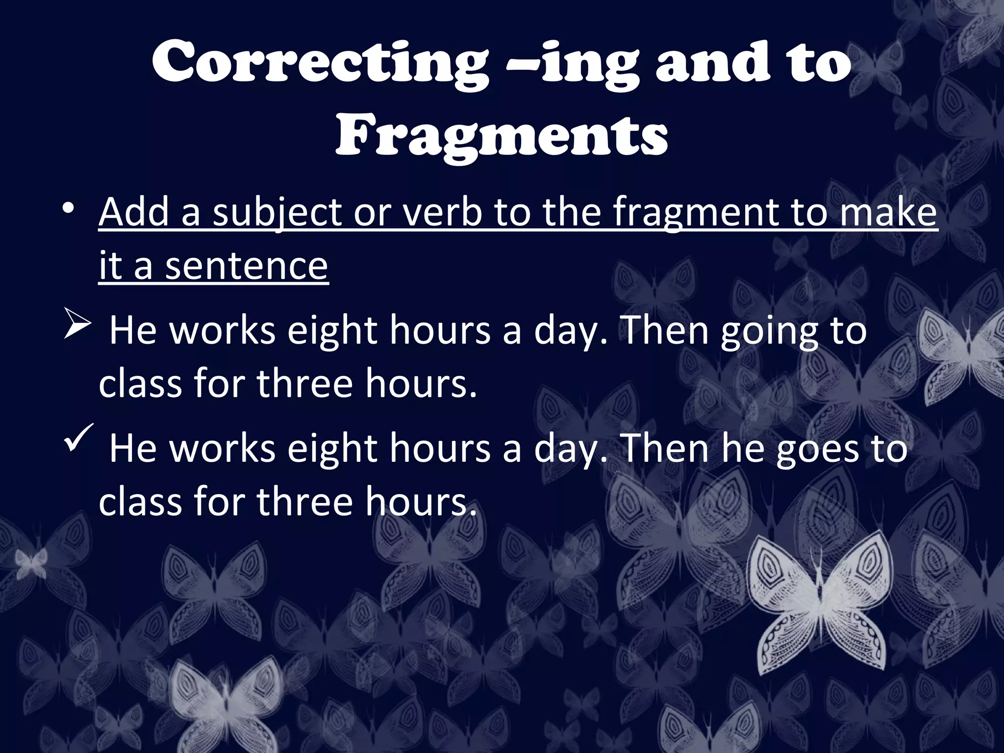 Sentence vs-fragment | PPT