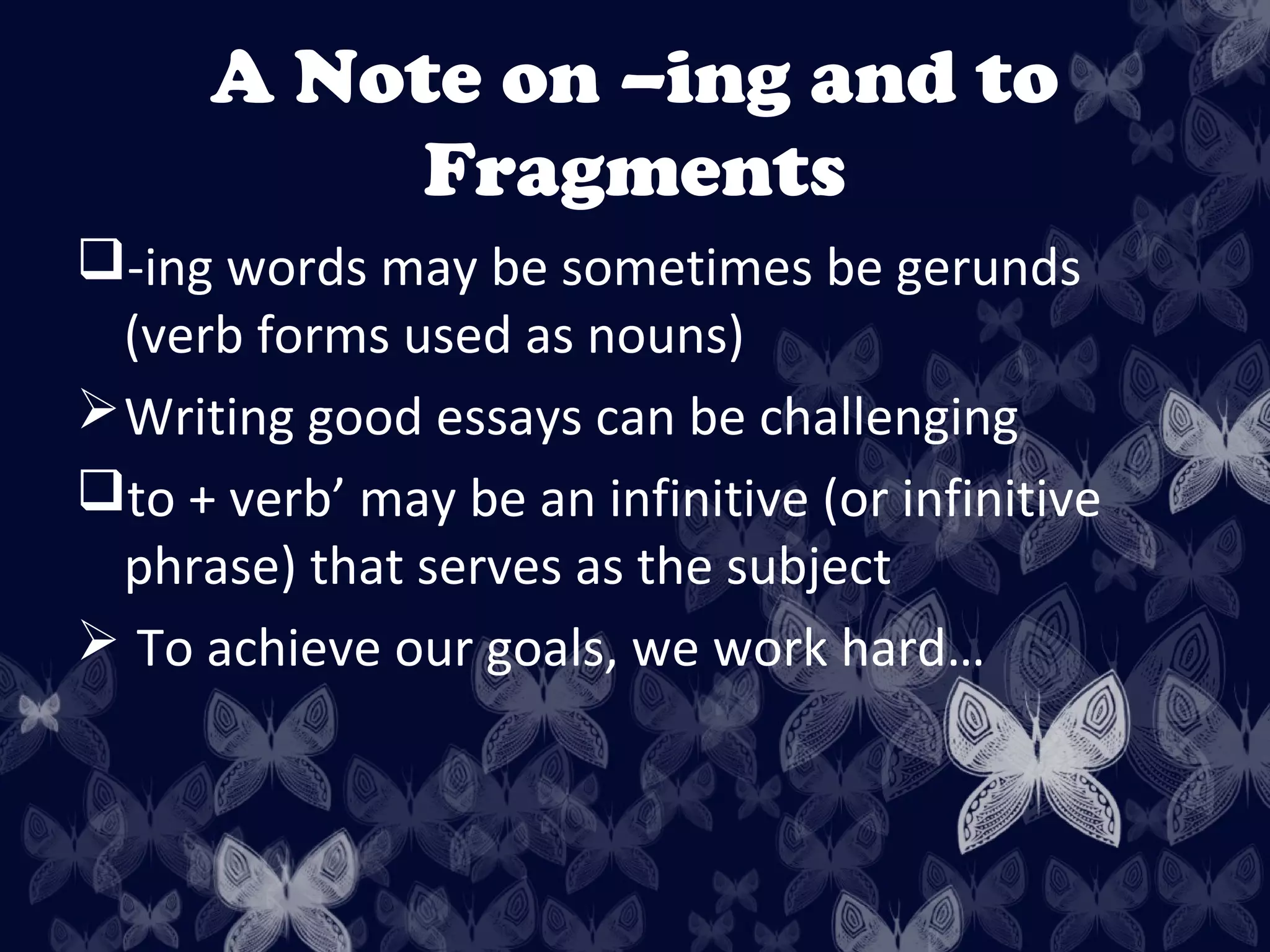 Sentence vs-fragment | PPT
