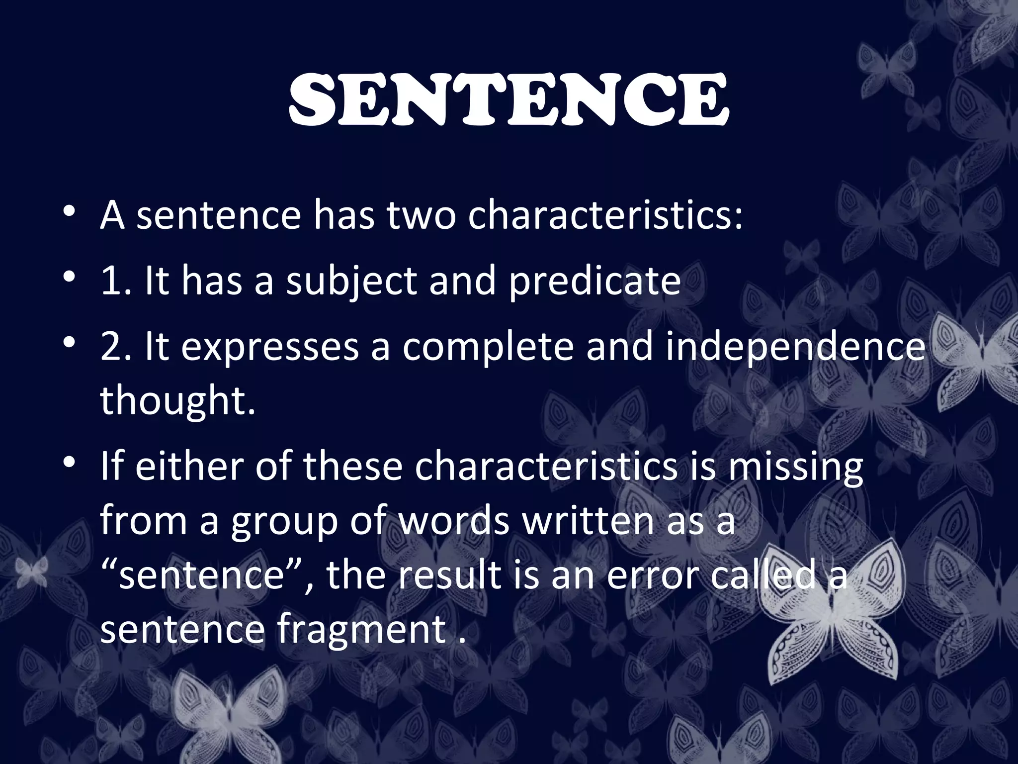 Sentence vs-fragment | PPT