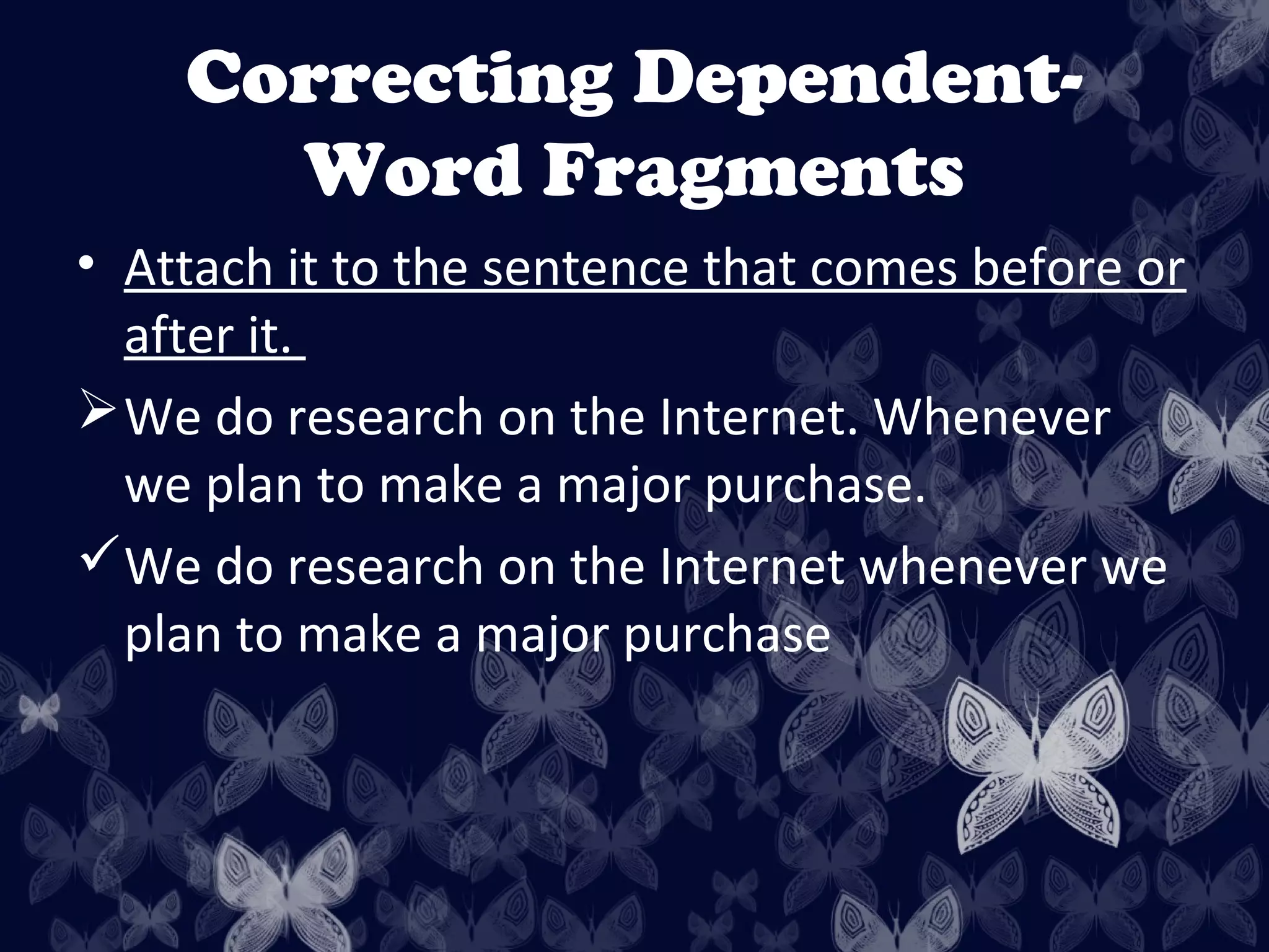 Sentence vs-fragment | PPT