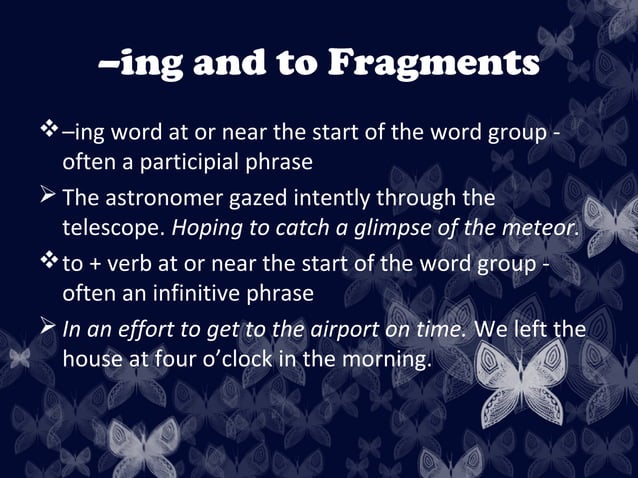 Sentence vs-fragment | PPT