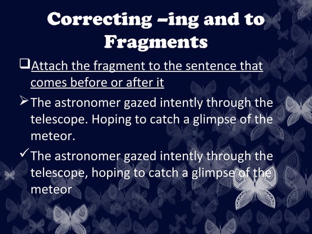 Sentence vs-fragment | PPT