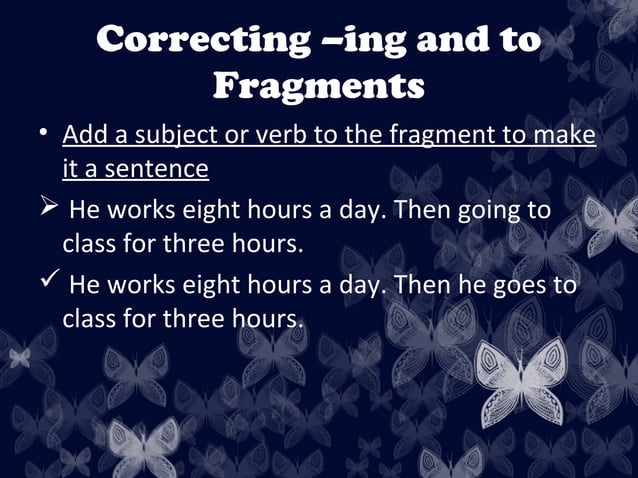 Sentence vs-fragment | PPT