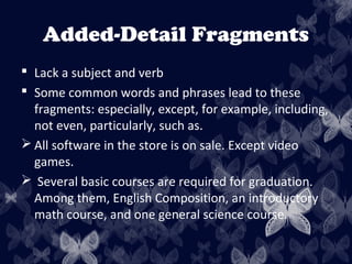 Sentence vs-fragment | PPT