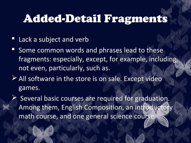 Sentence vs-fragment | PPT