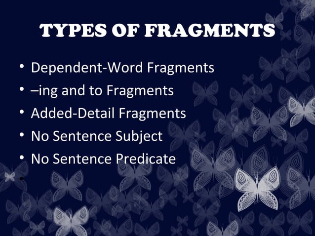Sentence vs-fragment | PPT