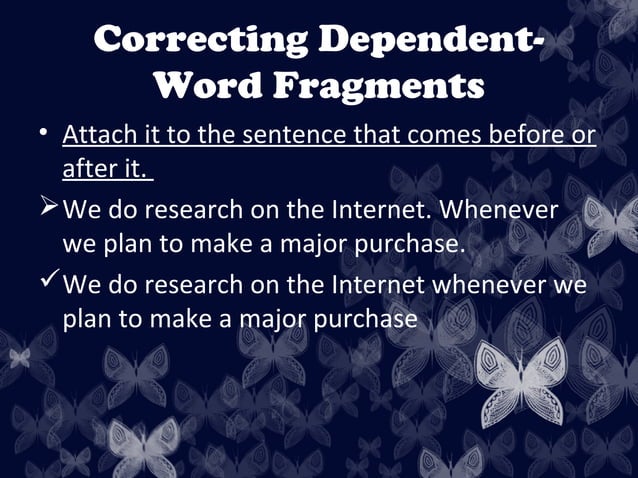Sentence vs-fragment | PPT