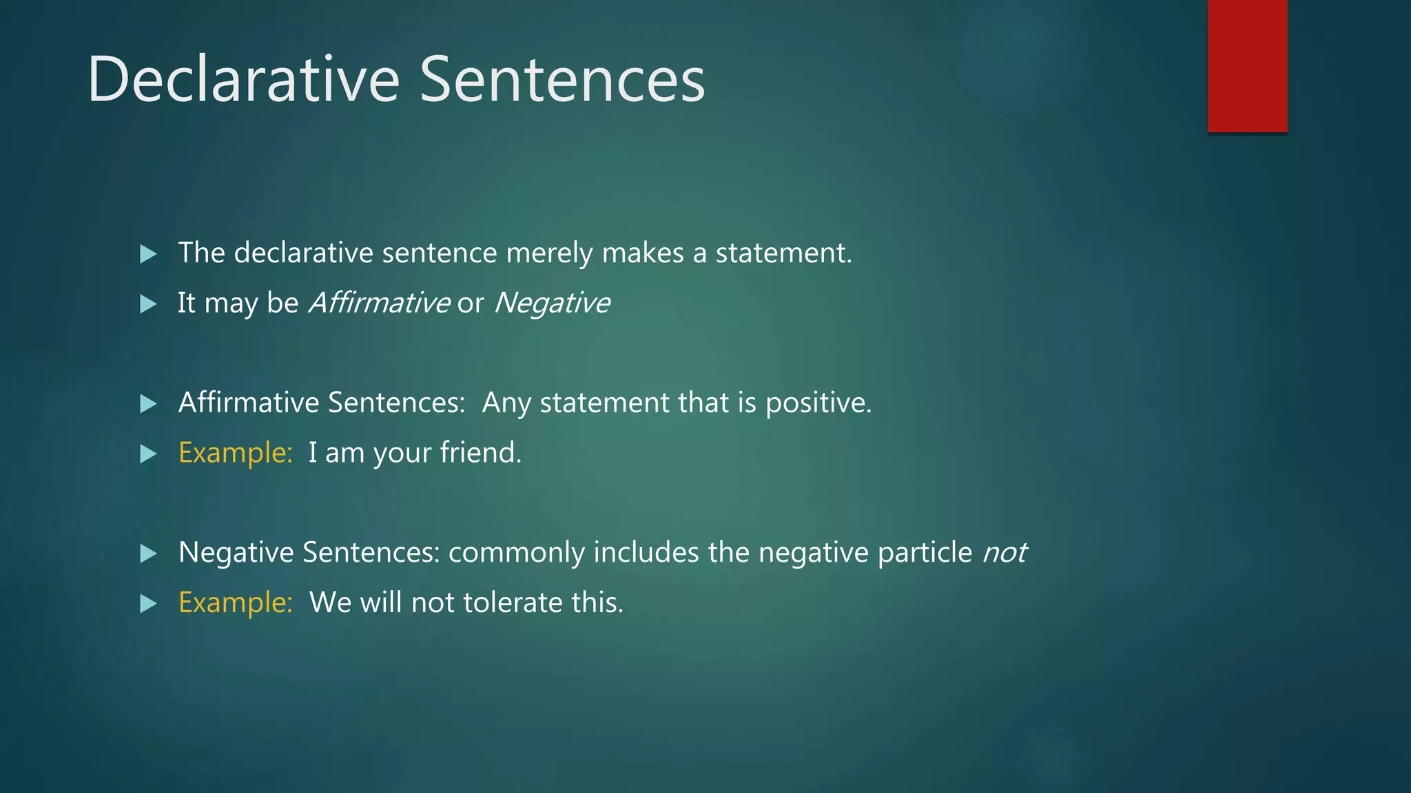 Sentences and its Kinds | PPTX