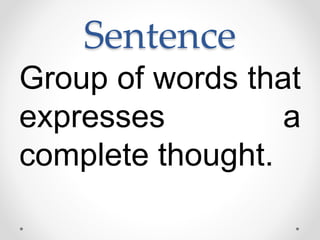 Sentence According to Structure | PPTX