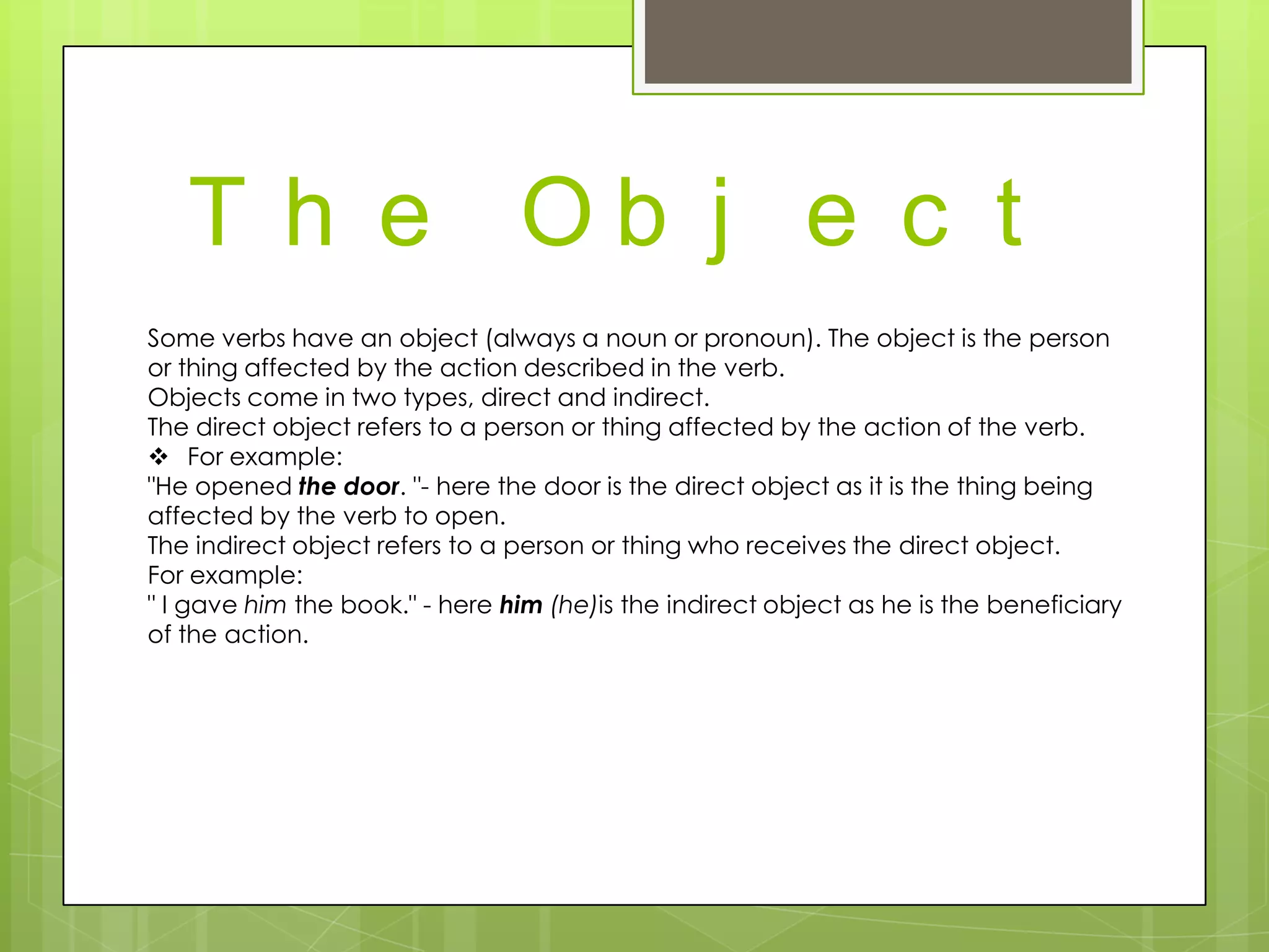 Sentence anatomy | PPTX