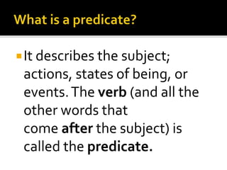 Sentence and its Parts | PPTX